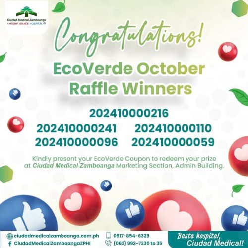Congratulations to our EcoVerde October Raffle Winners! – Ciudad ...
